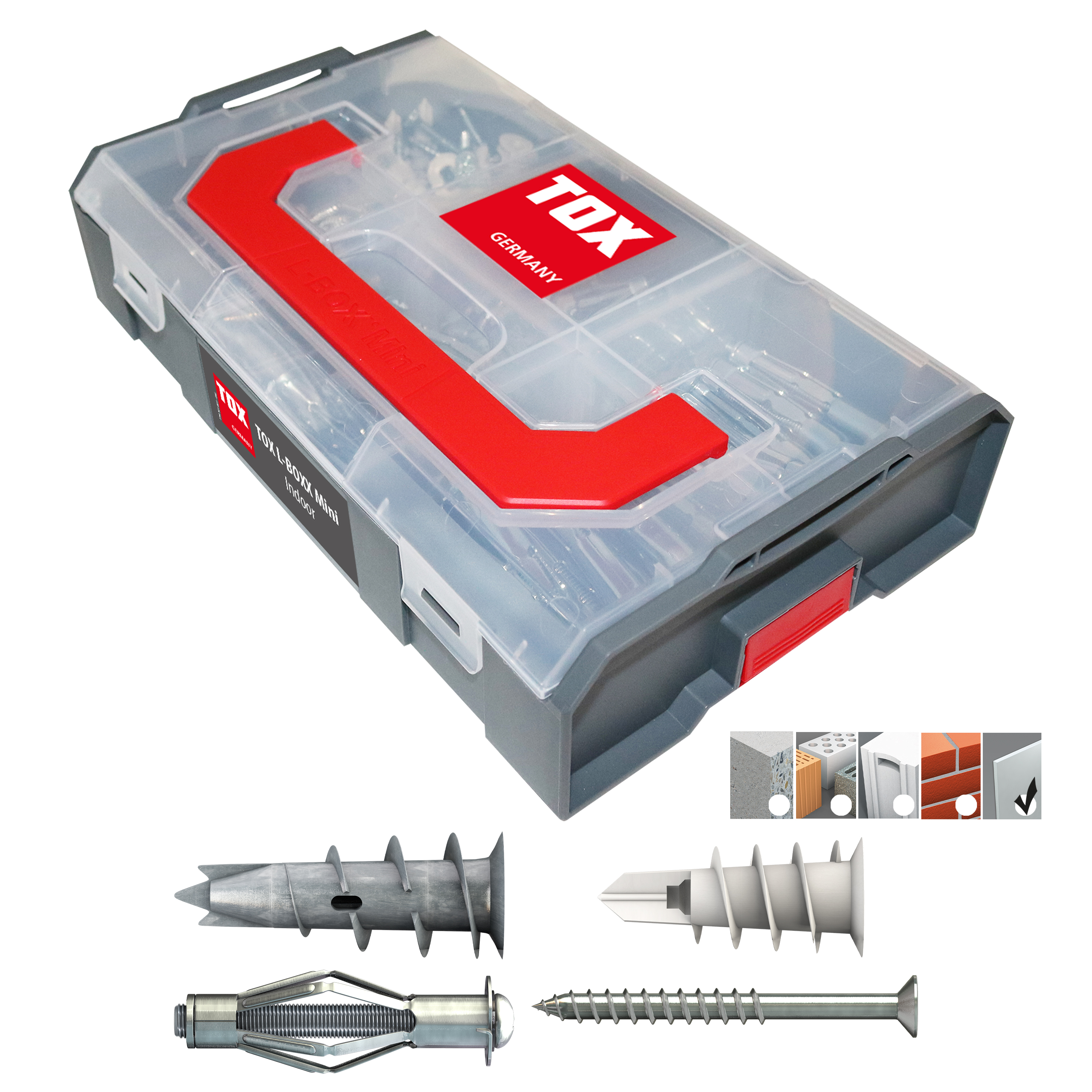 TOX L-BOXX Mini Sortiment, Indoor, 110 Teile | 156150 🔩 frantos.com