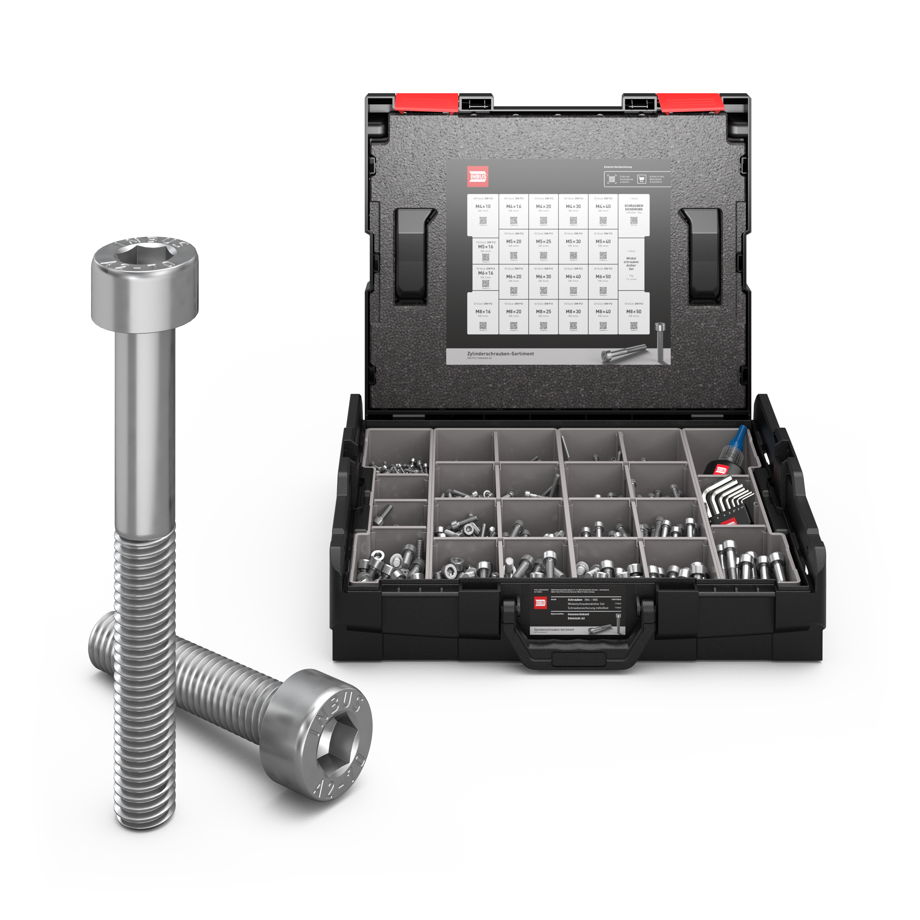 INBUS® Original DIN 912 / ISO 4762 Zylinderschrauben-Sortiment ...