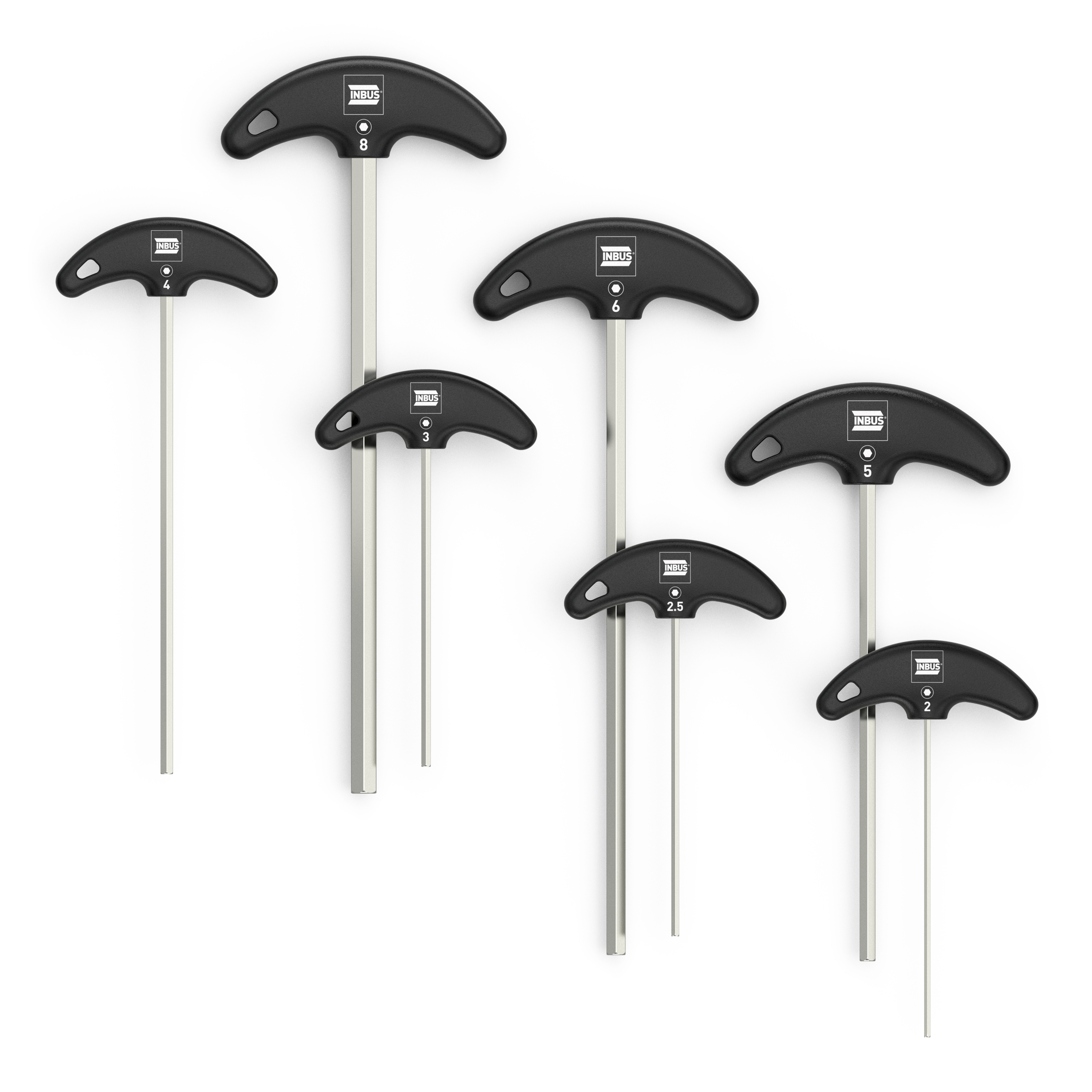 INBUS® 70020 Schraubendreher-Set mit T-Griff, 7-tlg., 2 - 8 mm - Made ...