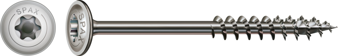 SPAX® Holzbauschraube, Tellerkopf, T-STAR plus, Teilgewinde, Edelstahl ...