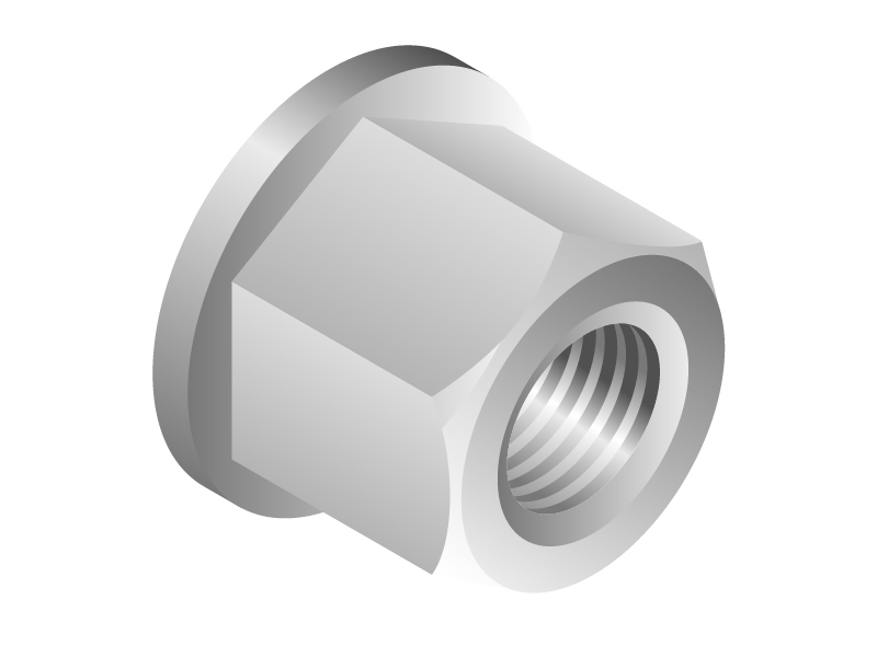 DIN 6331 Sechskantmuttern mit Bund 🔩 jetzt kaufen bei frantos.com