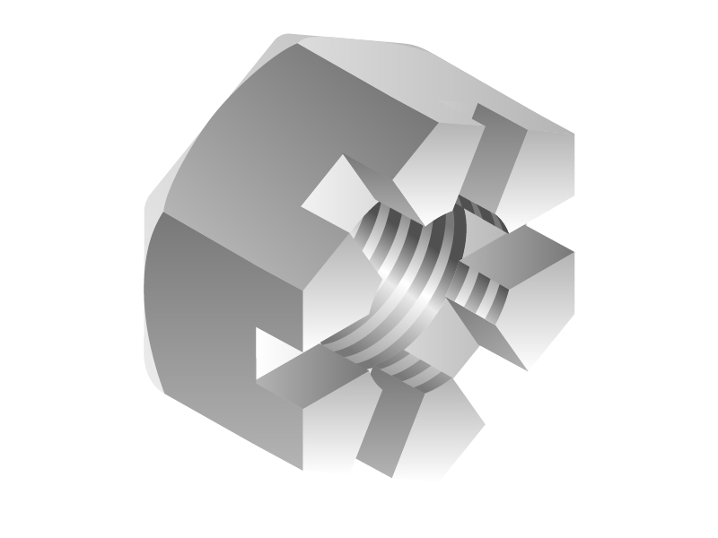 DIN 935 Kronenmuttern, hohe Form 🔩 jetzt kaufen bei frantos.com