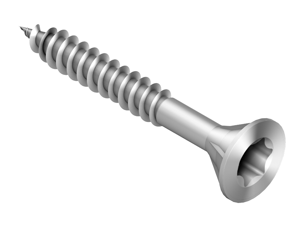 Spanplattenschraube Standard Senkkopf, TX, Vollgewinde, mit Fräsrippen ...